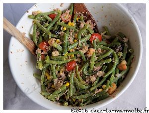 Salade de haricots verts au thon – Marmotte cuisine… tradi